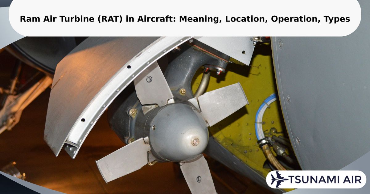 Ram Air Turbine (RAT) in Aircraft: Meaning, Location, Operation, Types
