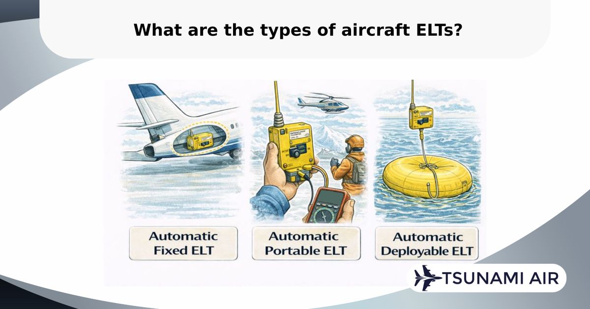What are the types of aircraft ELTs?