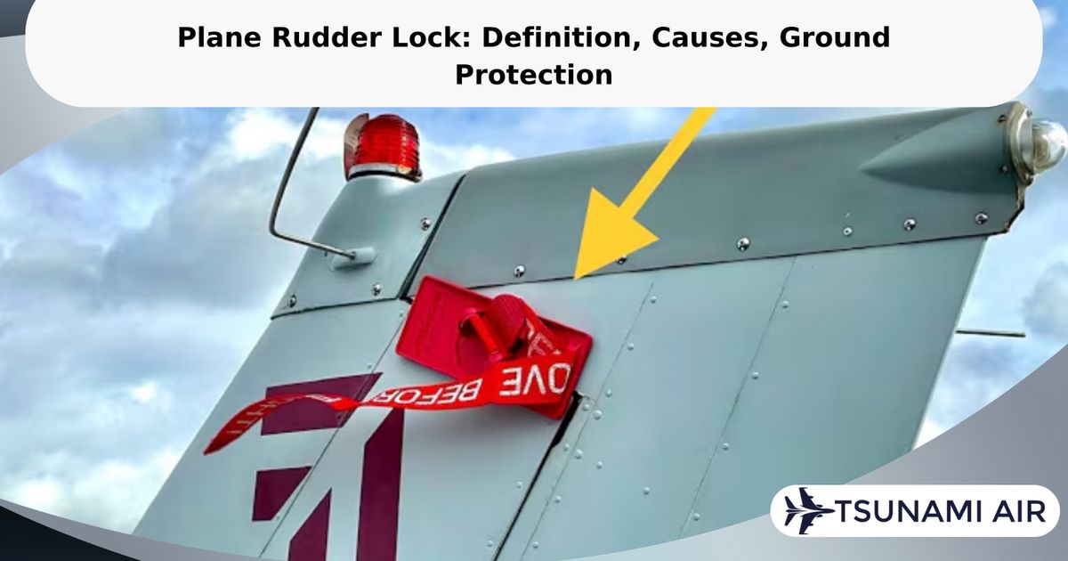 Plane Rudder Lock: Definition, Causes, Ground Protection