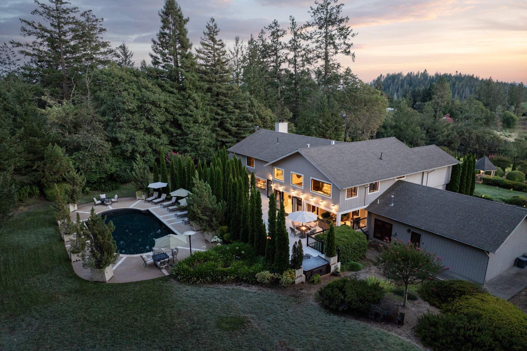 A Howell Mountain Masterpiece: 330 Brookside Drive, Angwin, California ...