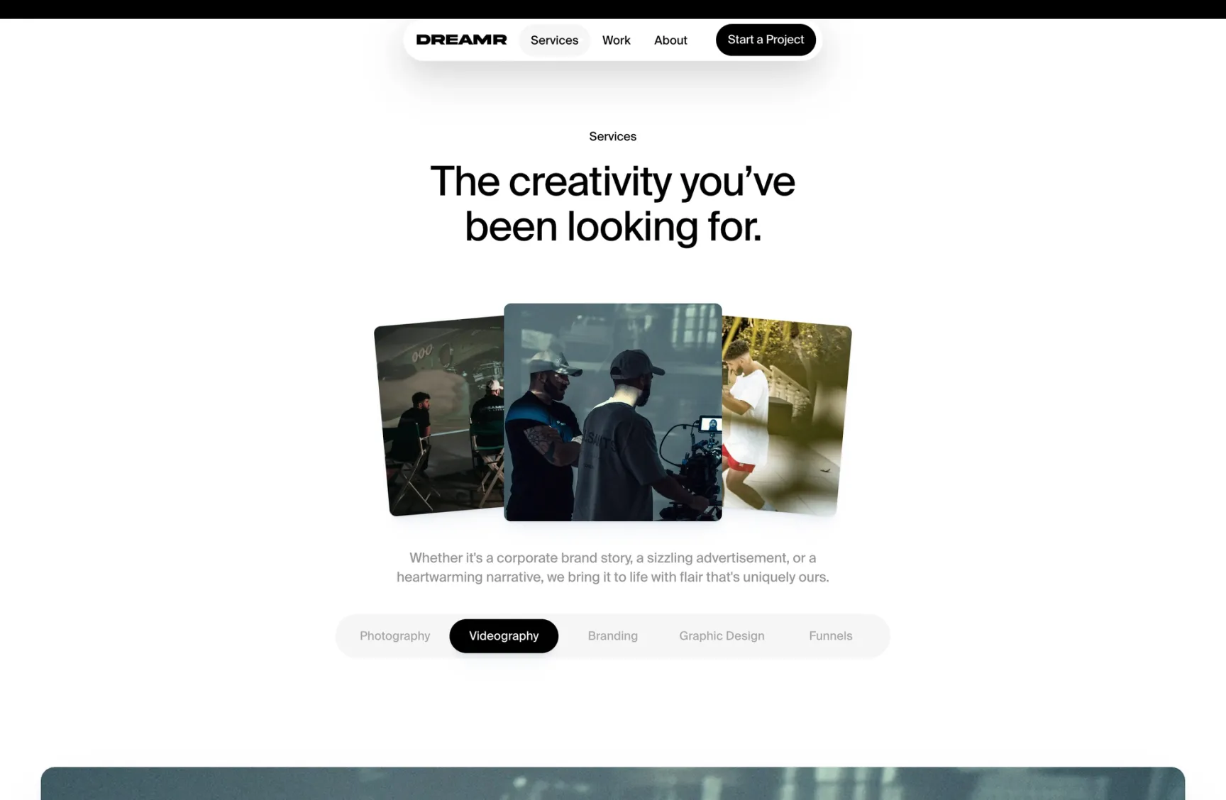 Dreamr | Killer Portfolio
