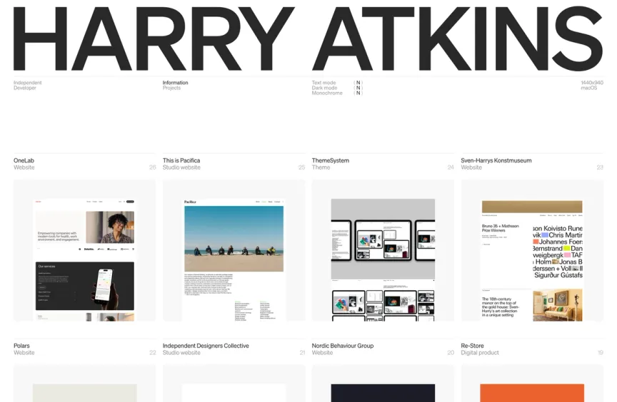 Harry Atkins | Killer Portfolio