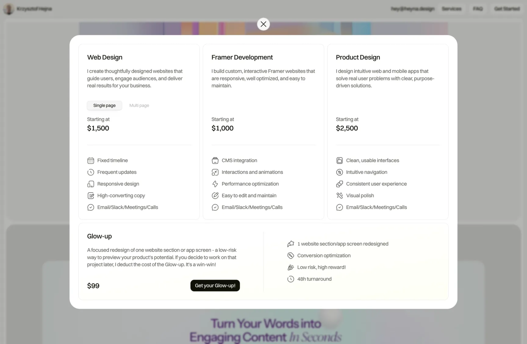Krzysztof Hejna | Killer Portfolio