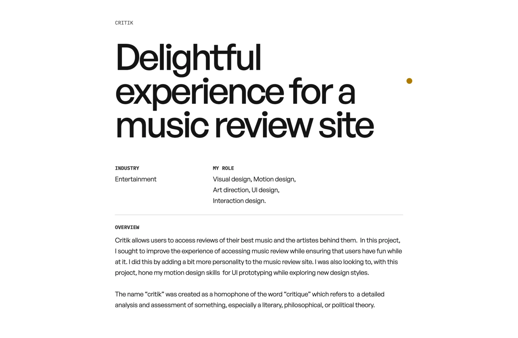 Timothy Ogundipe | Killer Portfolio