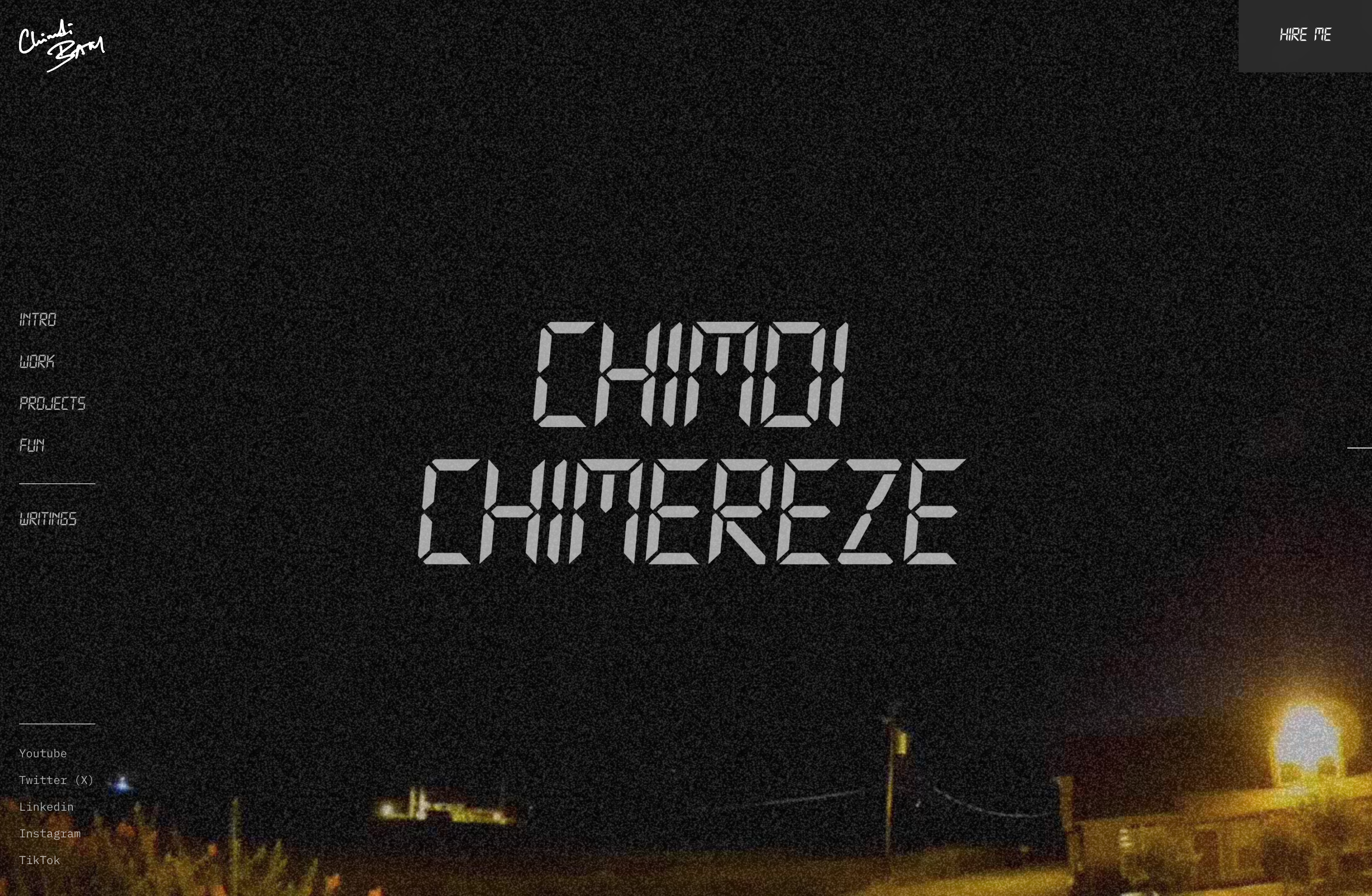 Chimdi Chimereze | Killer Portfolio