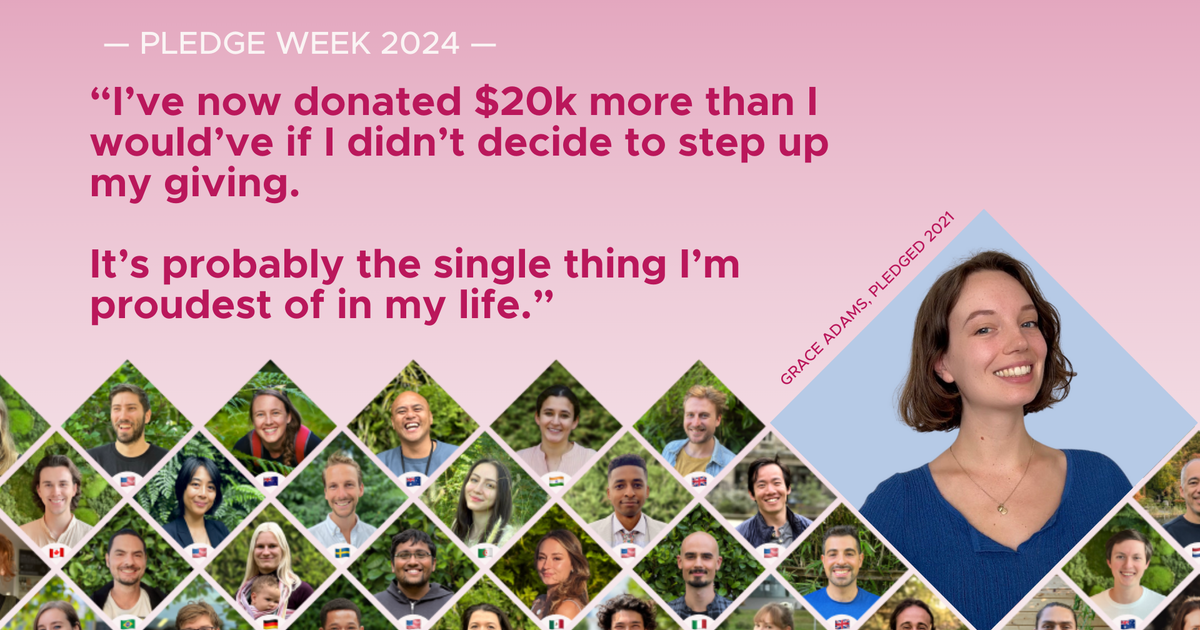 How I moved from donating 3% to a 10% Pledge · Giving What We Can