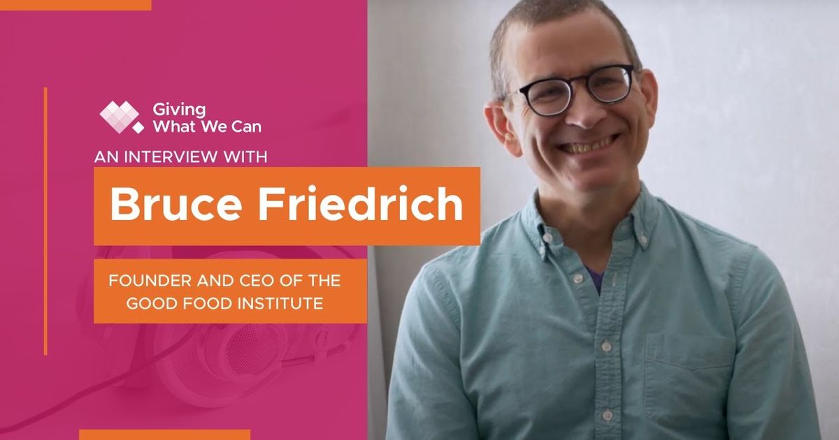 Bruce Friedrich: Why plant based meat is a scalable solution to feed ...