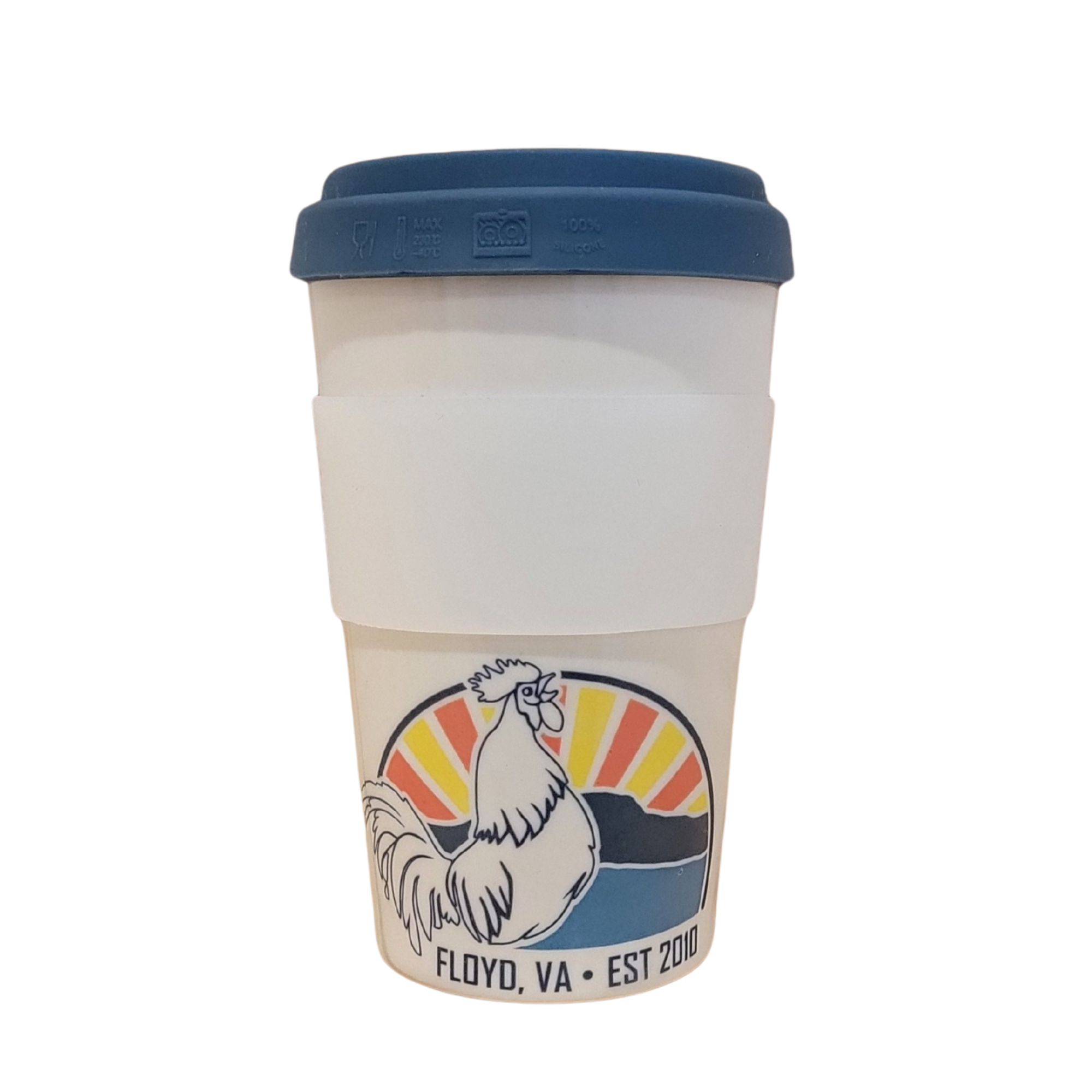 Handmade Sunrise Rooster Tumbler - Red Rooster Coffee