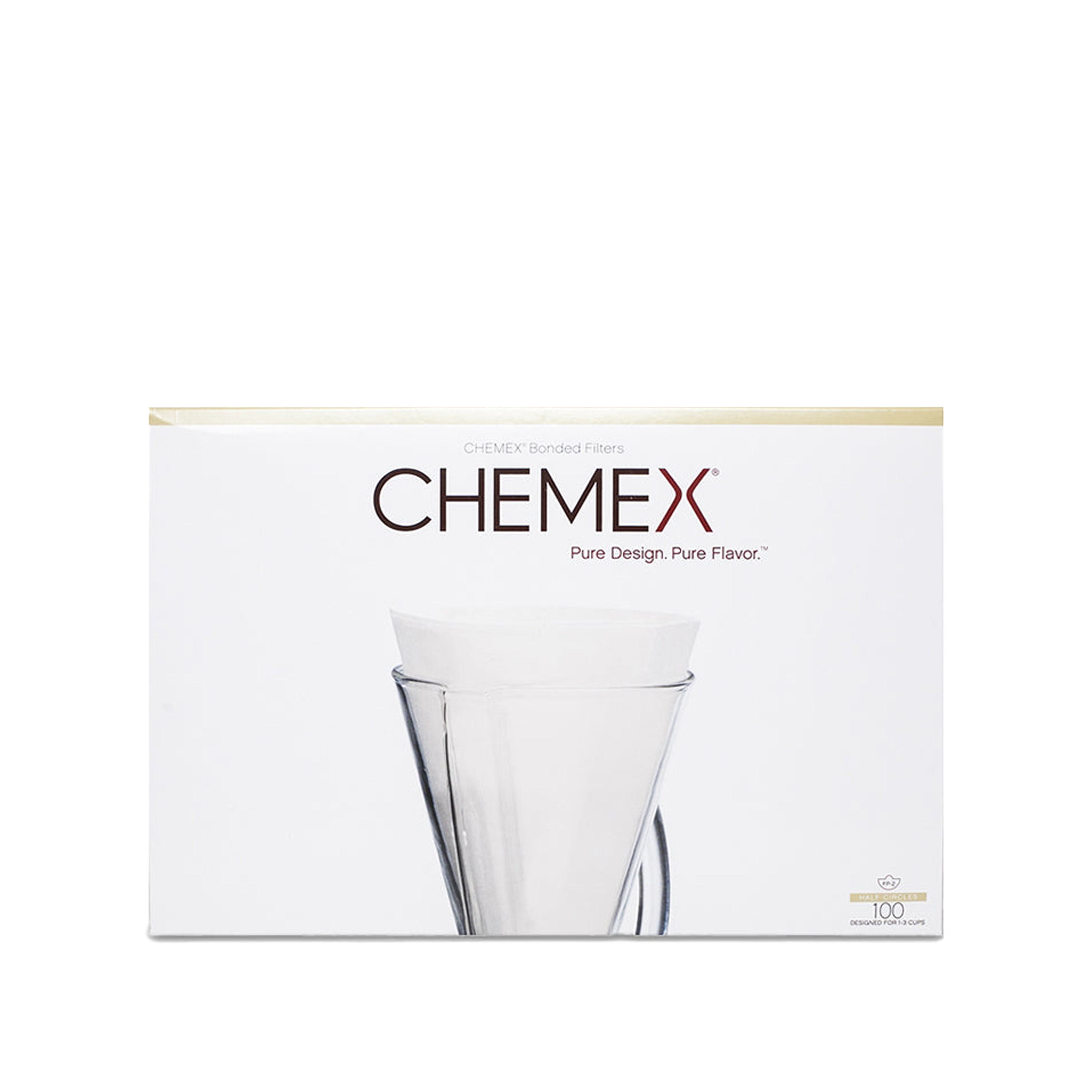 Chemex Bonded Unfolded Half Moon Filters - Red Rooster Coffee