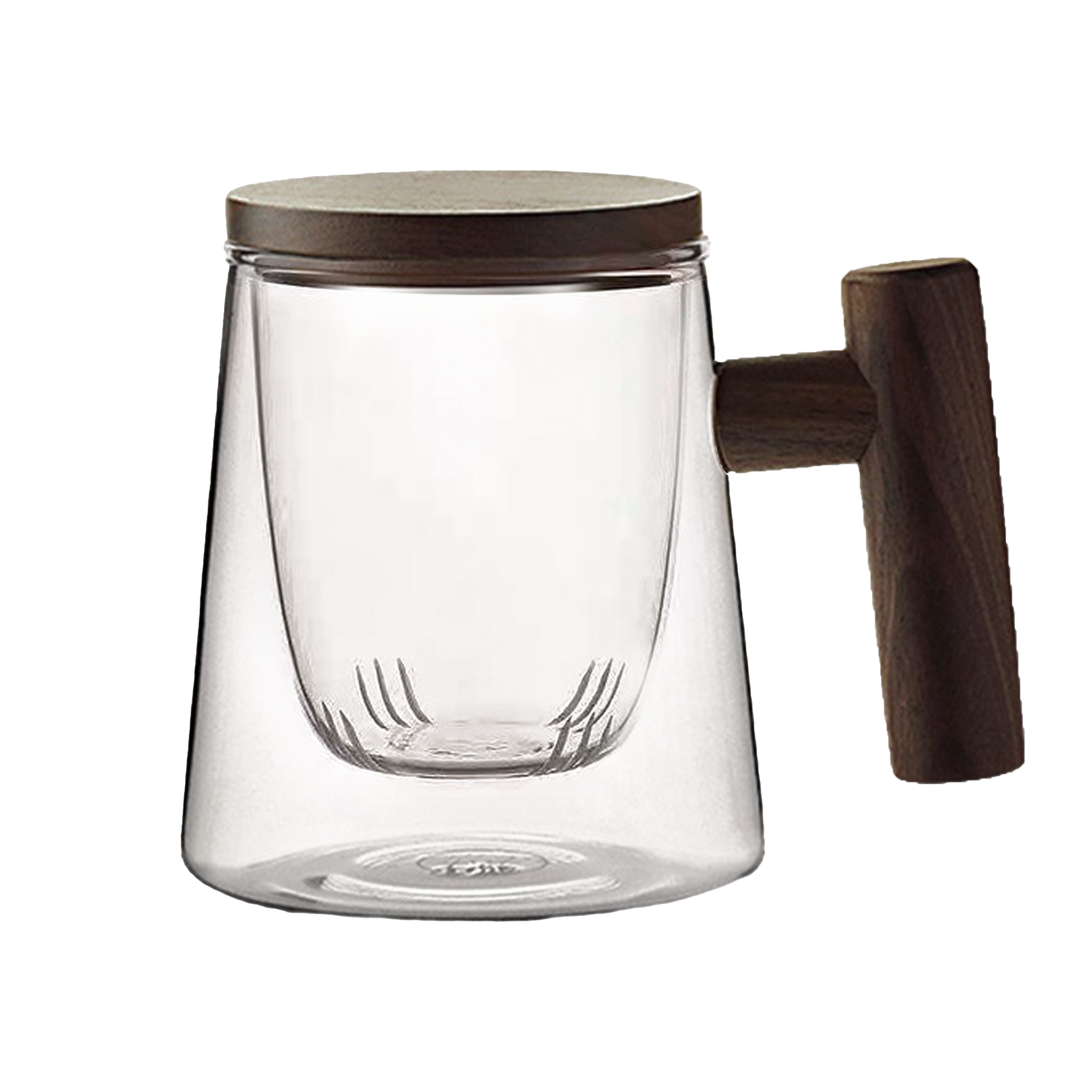 Glass Teacup with Infuser - Red Rooster Coffee