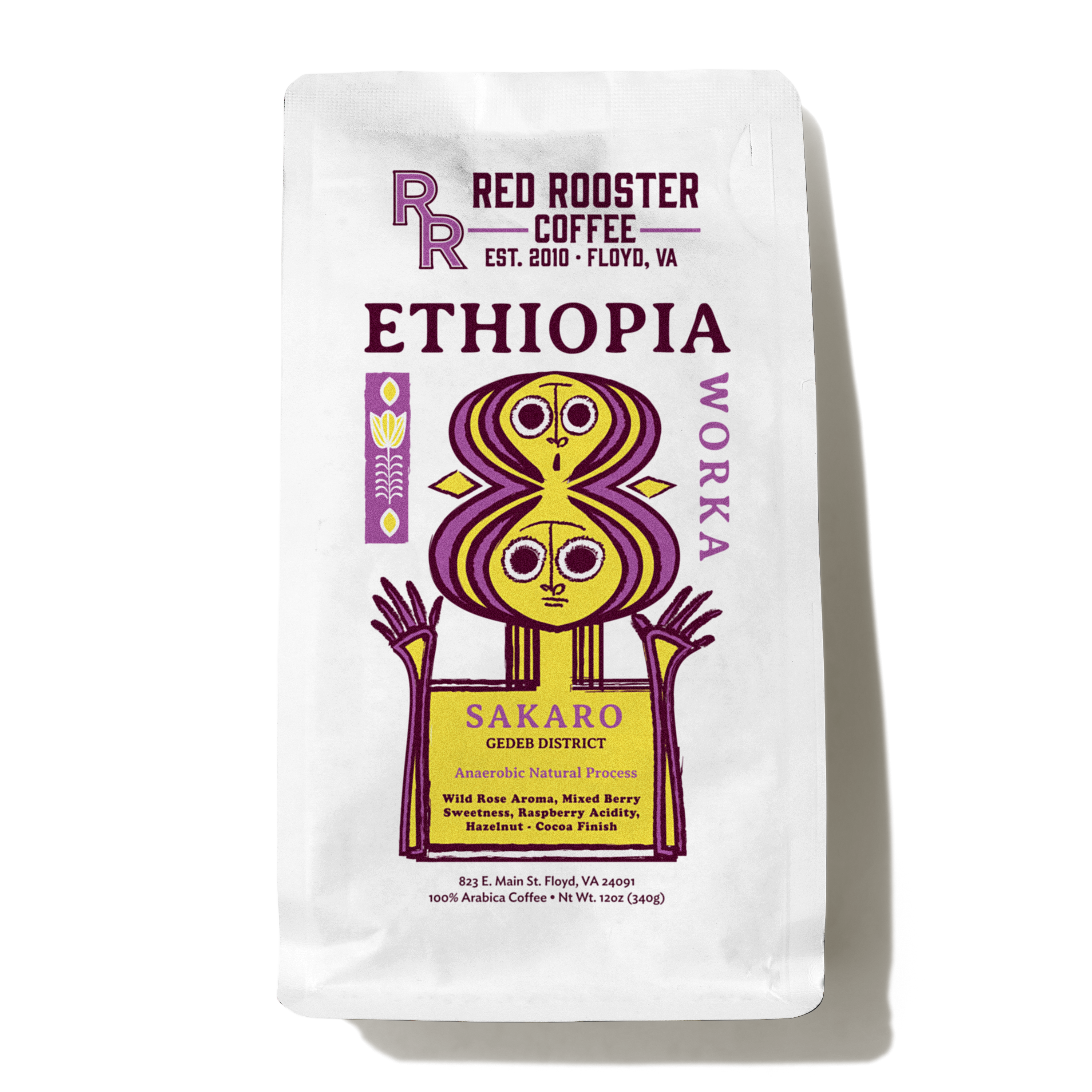Ethiopia Worka Sakaro Anaerobic Natural Light Roast Single Origin Coffee