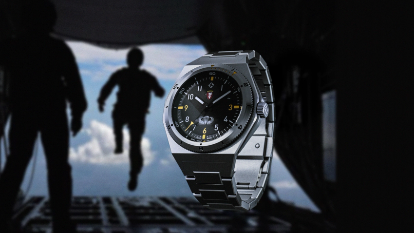 Custom made U.S. Paratrooper watch