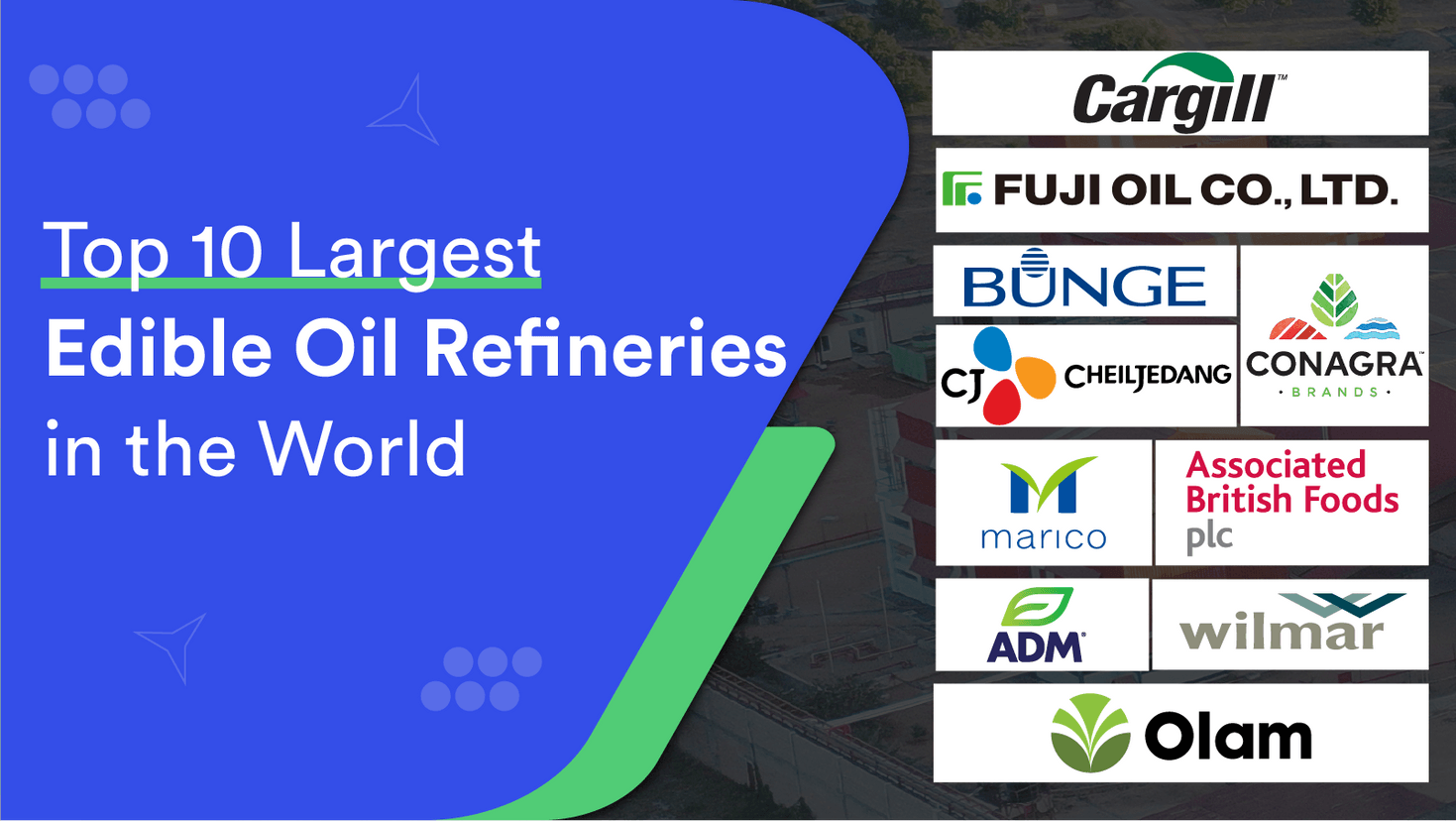 Top 10 Largest Edible Oil Refineries in the World | Global Leaders in Oil Refining