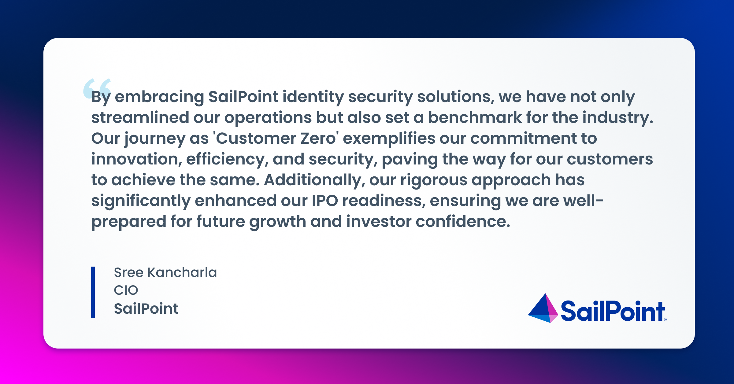 SailPoint Customer Zero Case Study