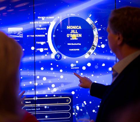University of British Columbia Alumni Centre Interactive Wall ...