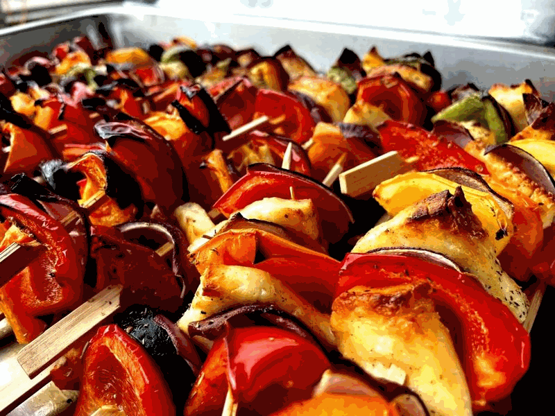 Halloumi Skewers | Pig and a Half