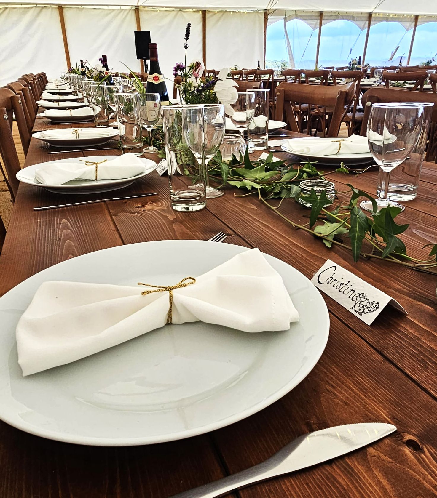 Real Crockery and Steel Cutlery | Pig and a Half