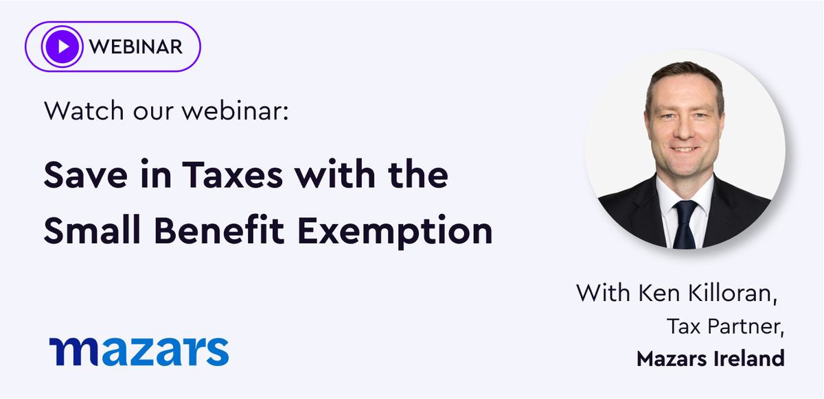 Webinar: Small Benefit Exemption