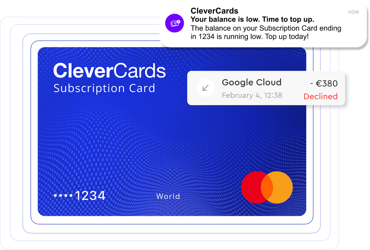 Virtual And Prepaid Subscription Cards | CleverCards