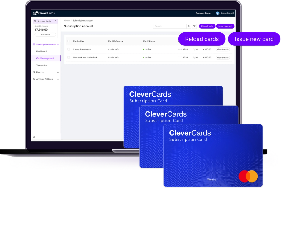 Virtual And Prepaid Subscription Cards | CleverCards