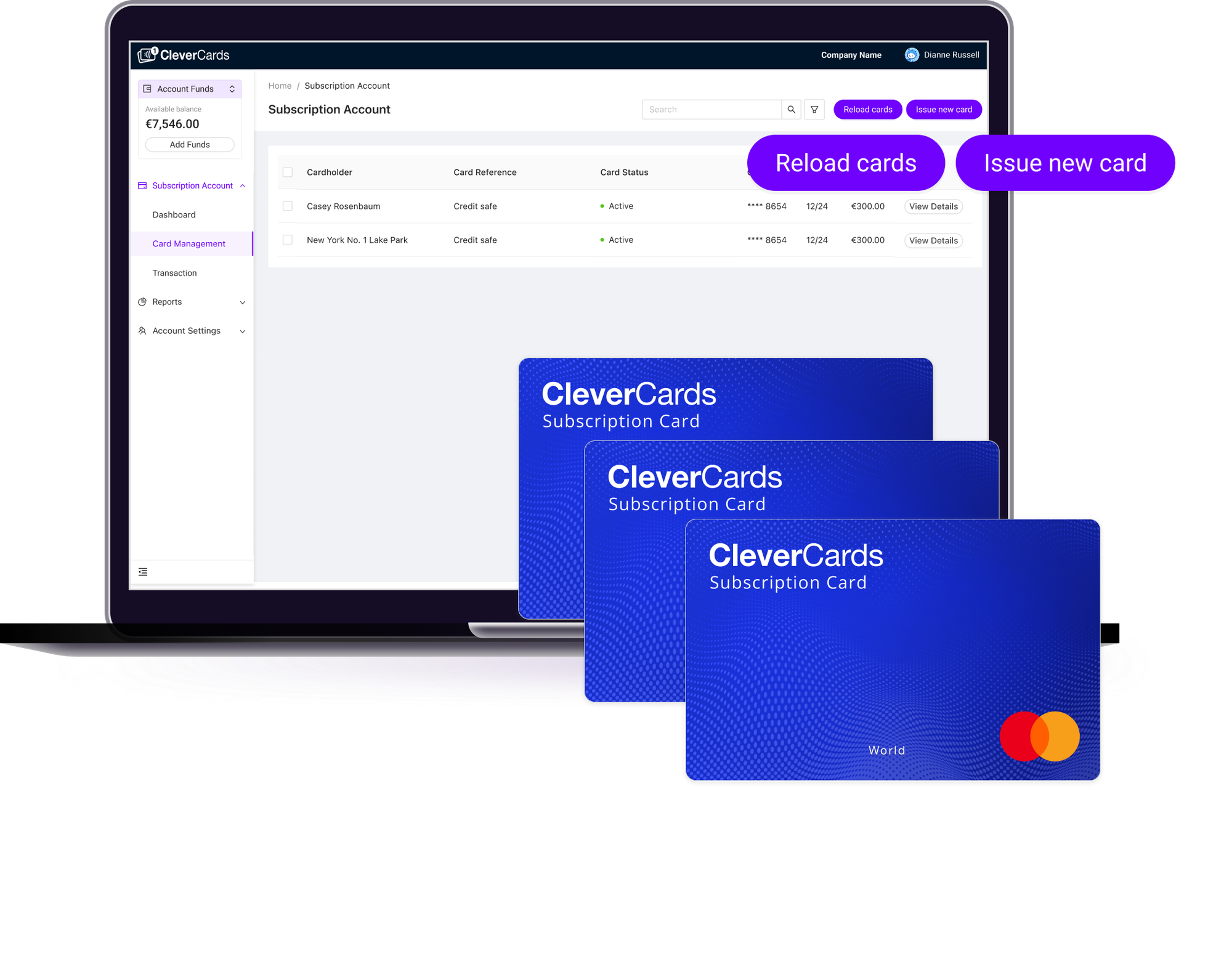 Virtual And Prepaid Subscription Cards | CleverCards