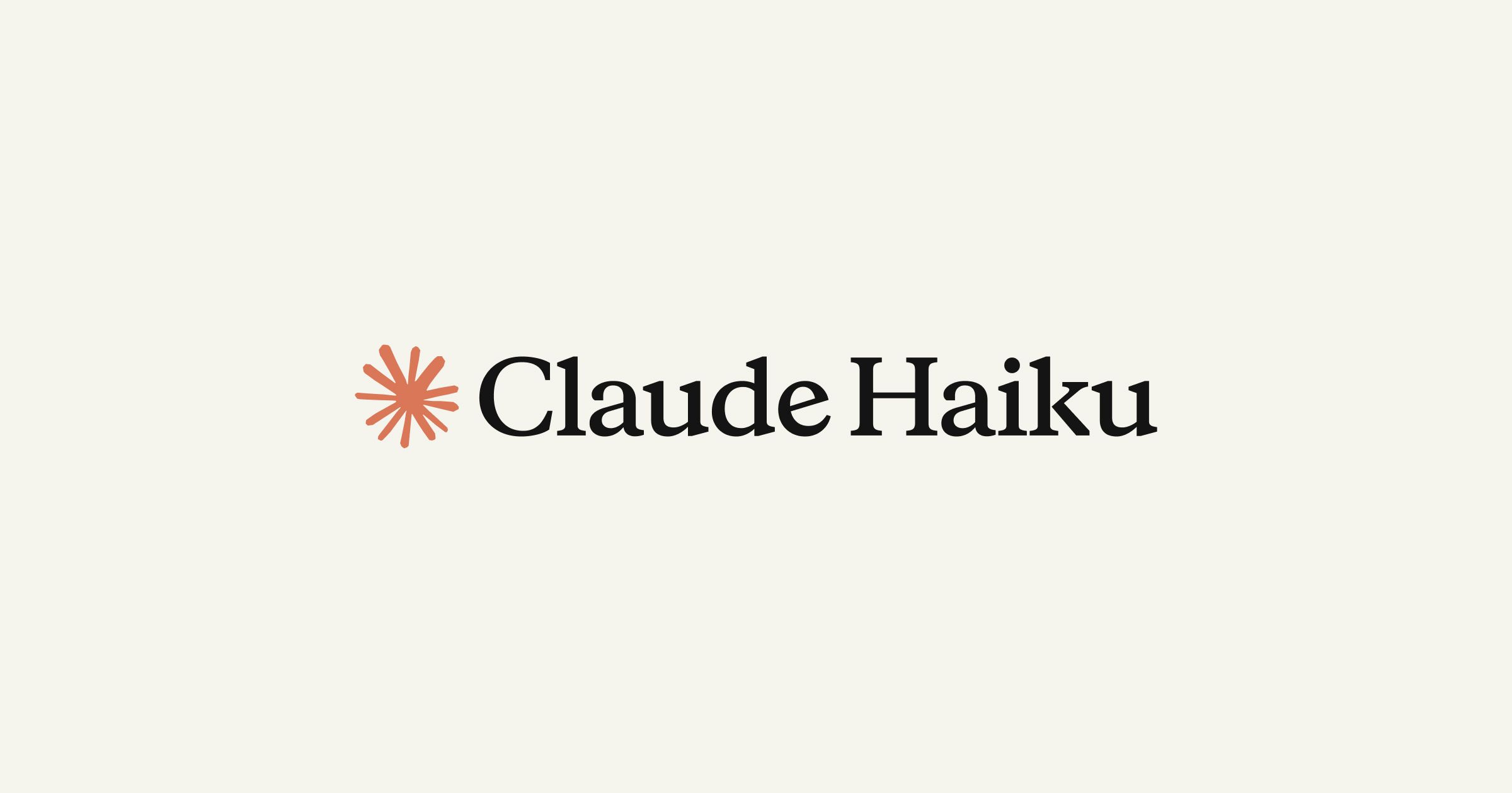 Claude Haiku \ Anthropic