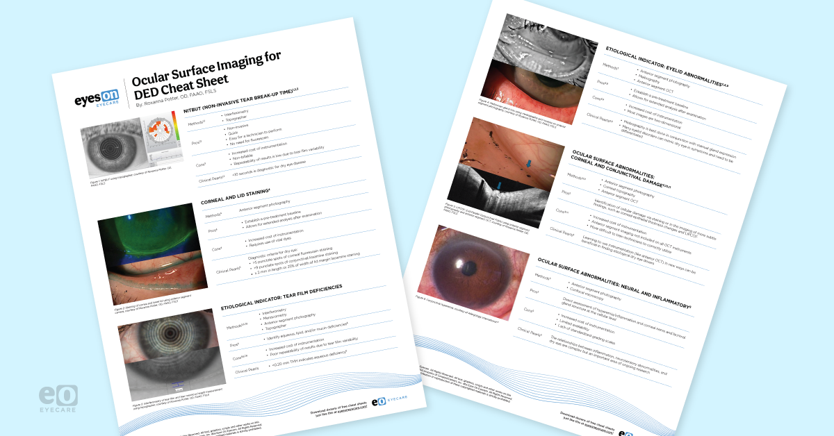 The Role of Corneal Imaging in the Diagnosis and Management of DED with ...
