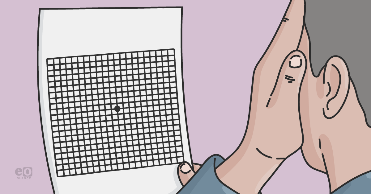 What factors impact visual acuity in intermediate AMD?