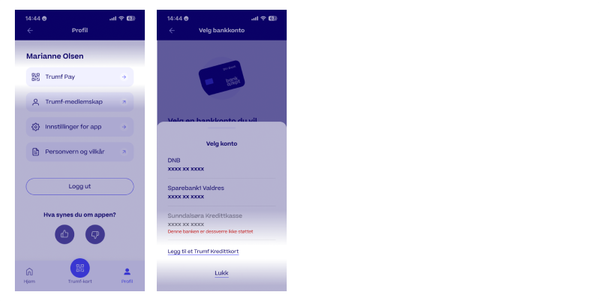 Trumf Kredittkort i Trumf Pay | Trumf