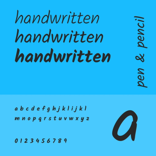 Handwriting fonts | Figma font types