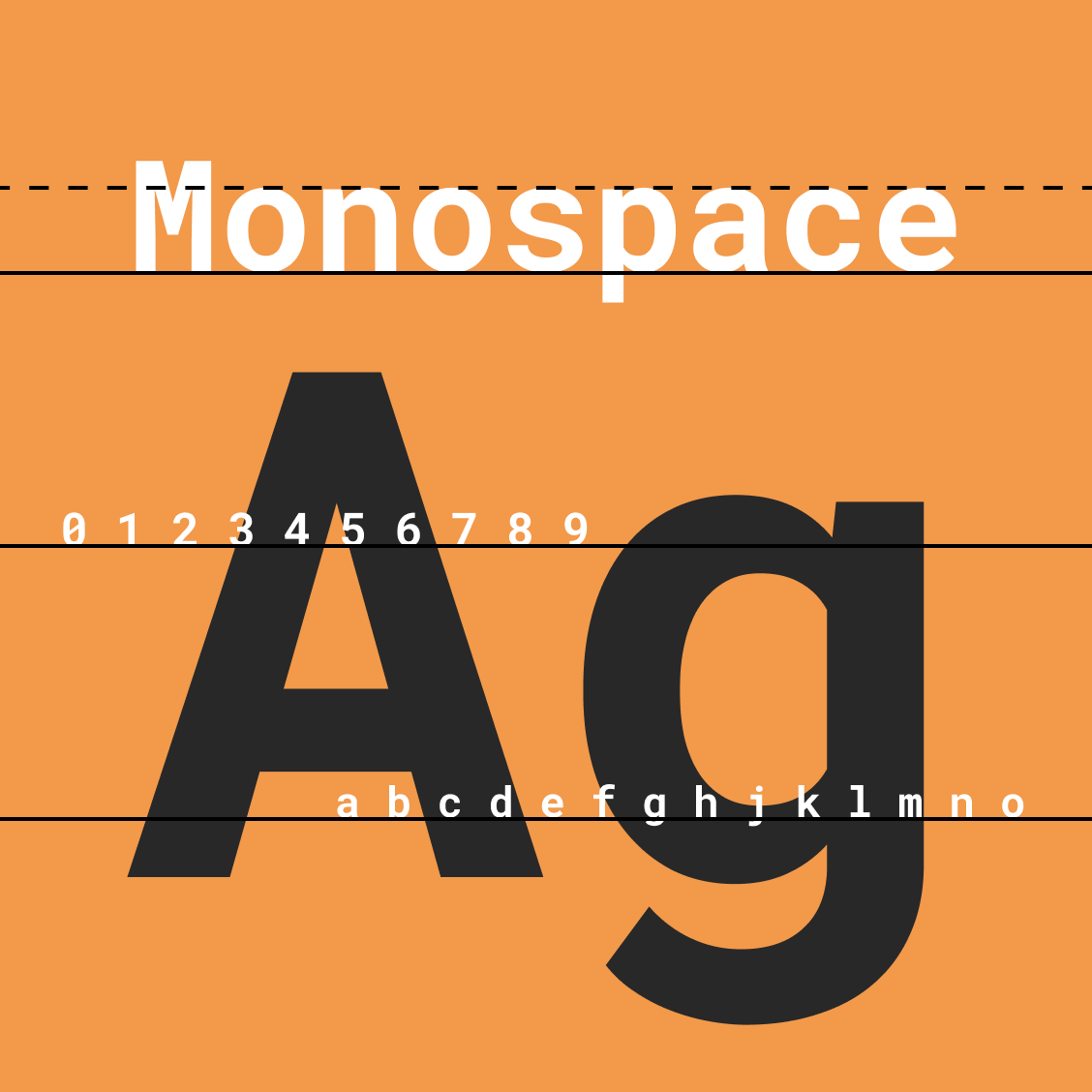 Monospace fonts