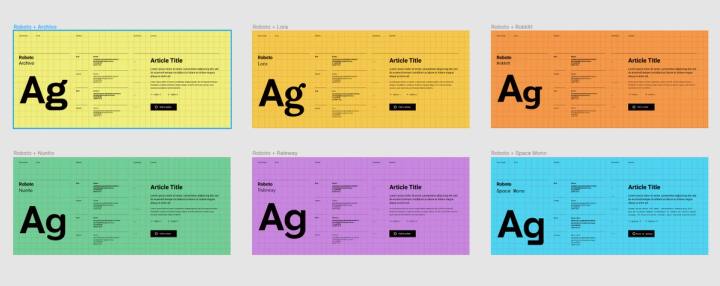 Roboto Google Font Pairings