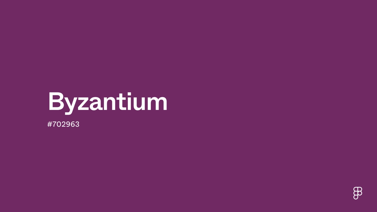 Byzantium Color: Hex Code, Palettes & Meaning | Figma