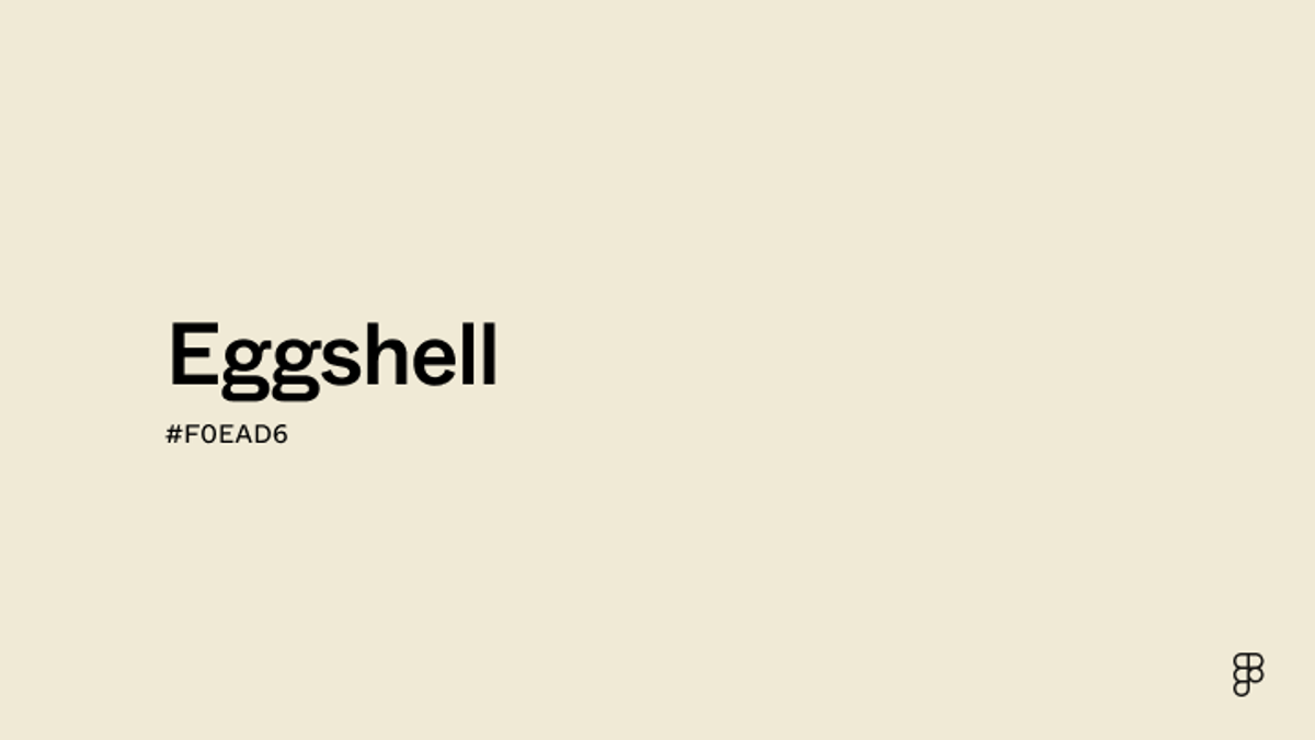 Eggshell Color: Hex Code, Palettes & Meaning | Figma