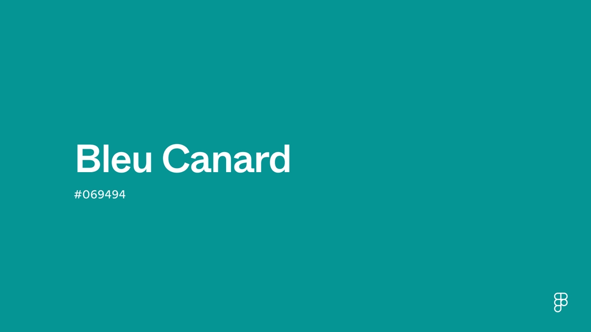 Couleur Bleu Canard : Code Hex, Palettes & Signification | Figma