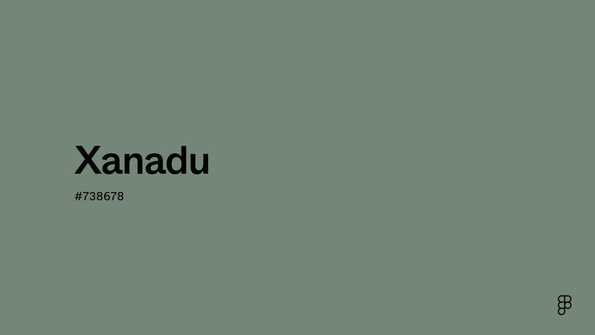 Xanadu Color: Hex Code, Palettes & Meaning | Figma