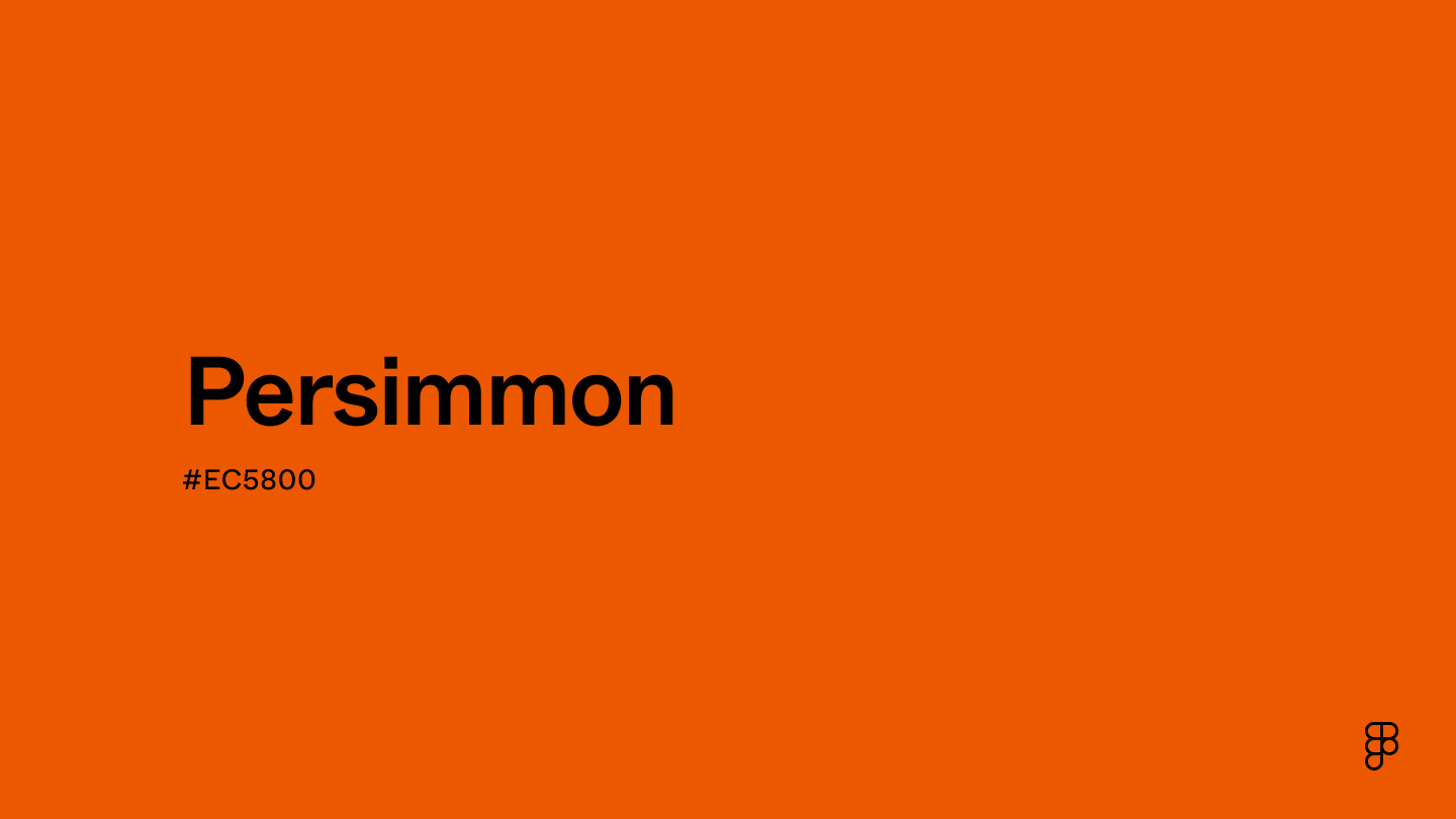 Persimmon Color: Hex Code, Palettes & Meaning | Figma