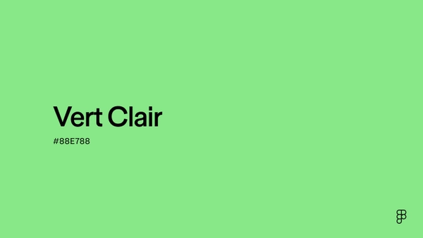 Couleur Vert Clair : Code Hex, Palettes & Signification | Figma