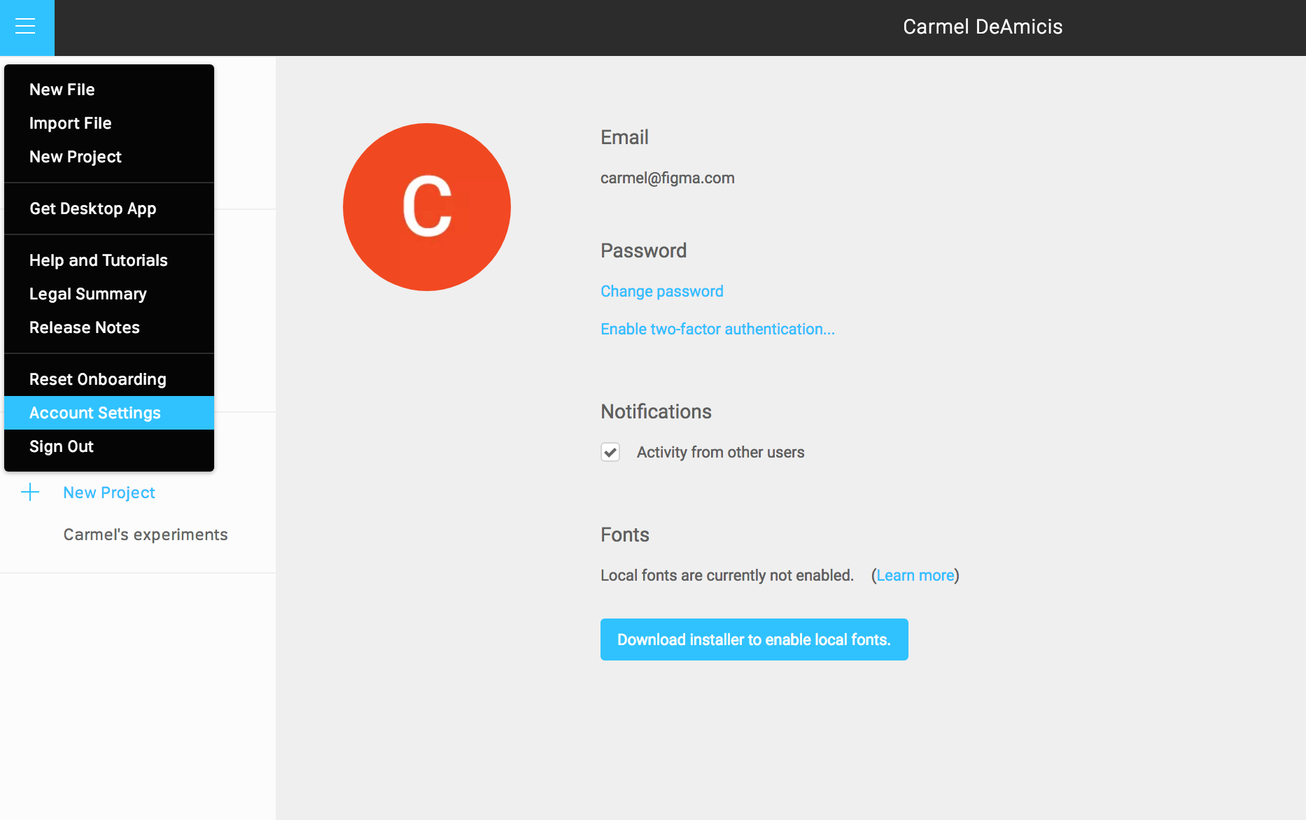 Figma's two-factor authentication | Figma Blog