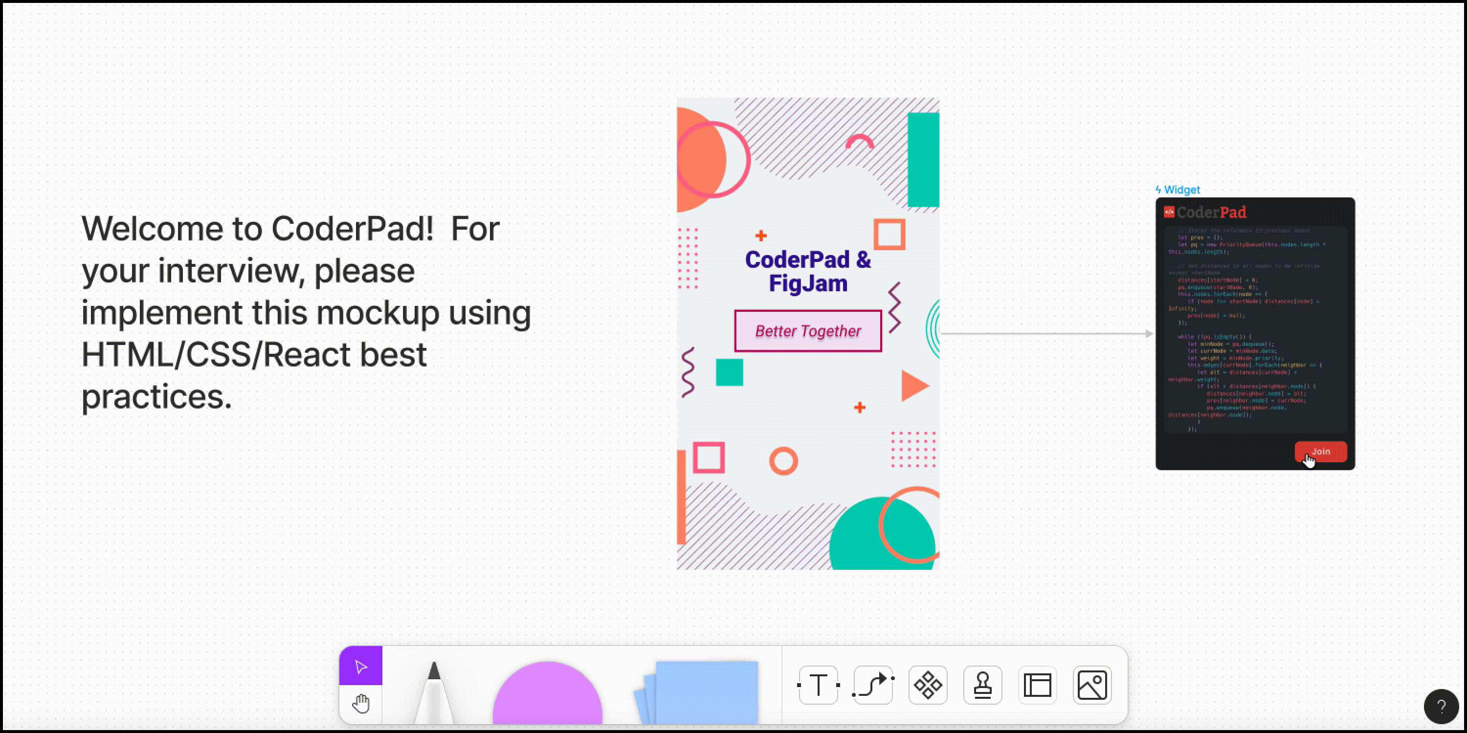Coderpad and FigJam