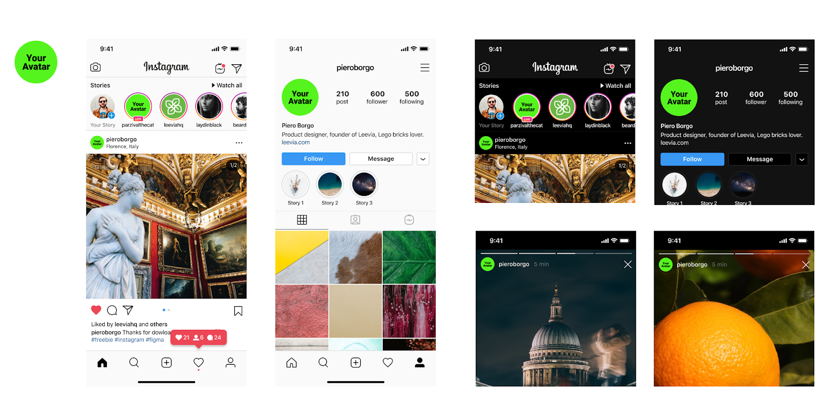 Tamaños de las imágenes de Instagram | Plantillas gratuitas para ...