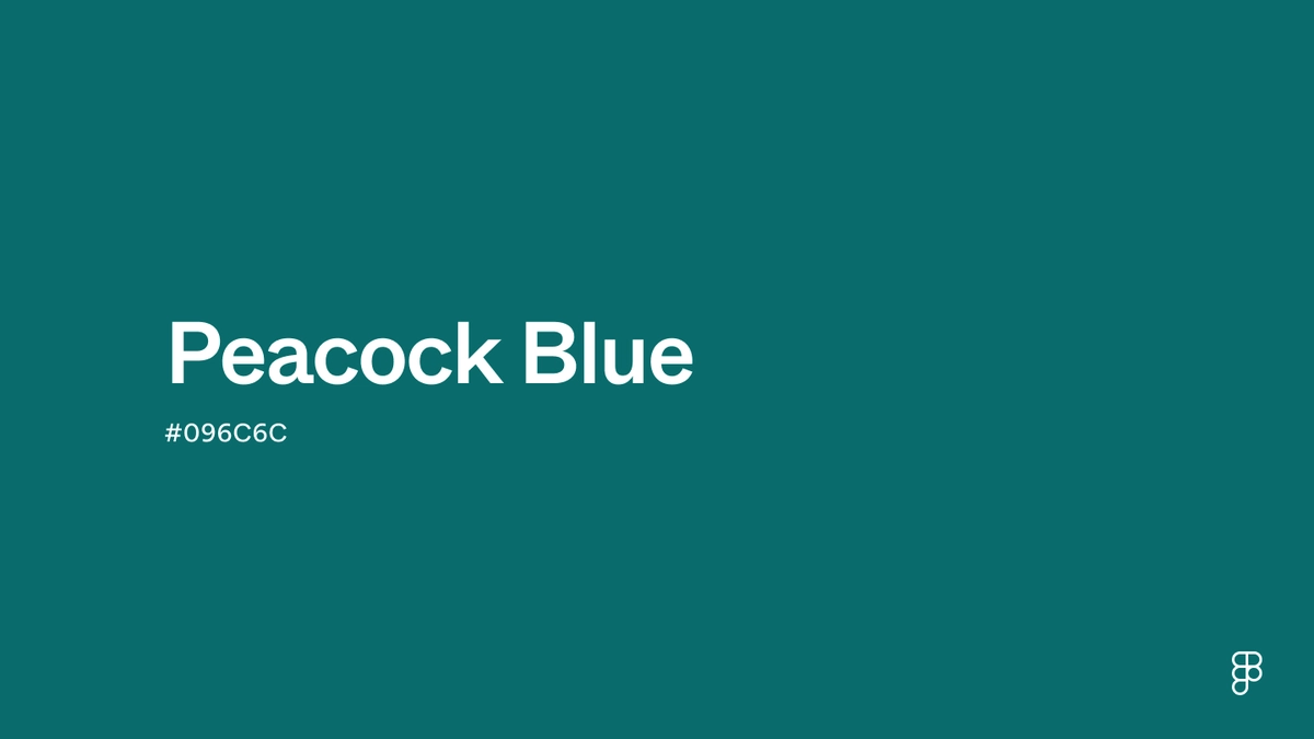Peacock Blue Color: Hex Code, Palettes & Meaning | Figma