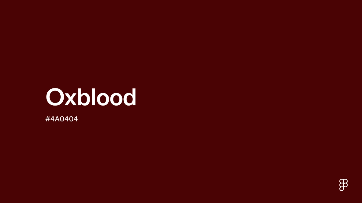 Oxblood Color: Hex Code, Palettes & Meaning | Figma