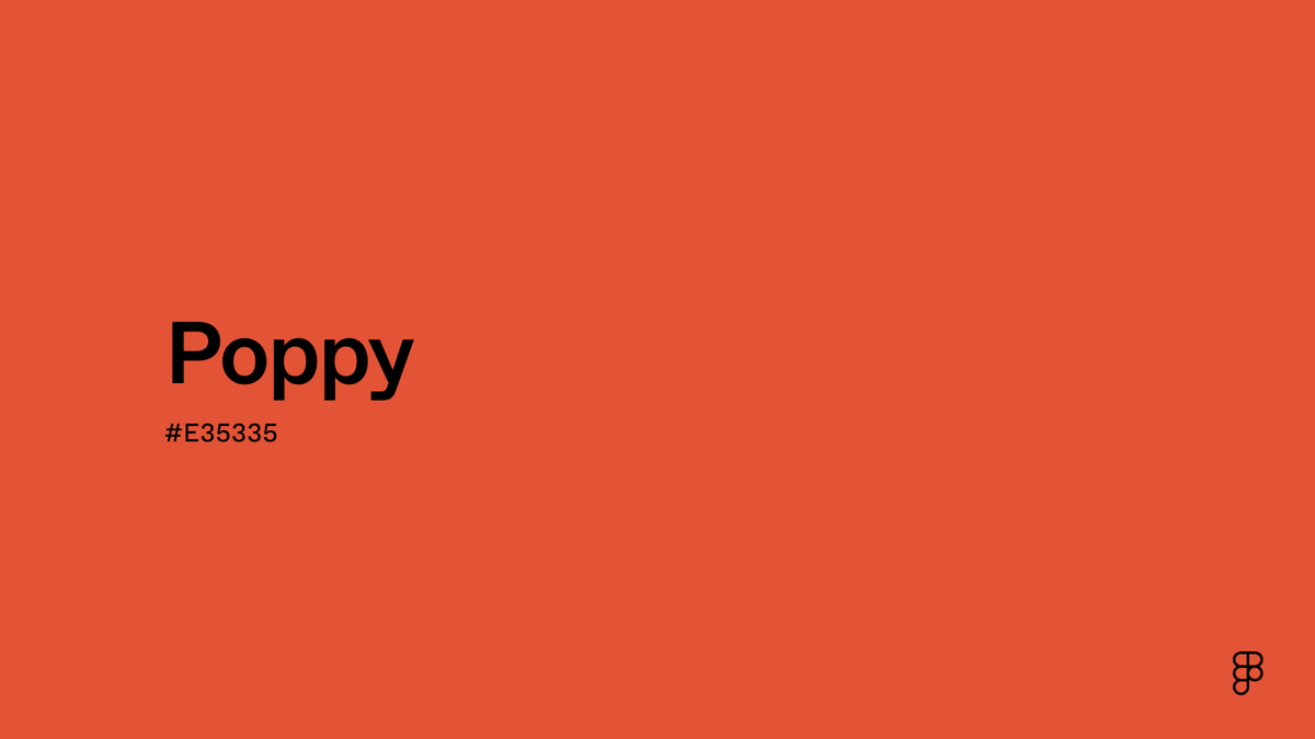 Poppy Color: Hex Code, Palettes & Meaning | Figma