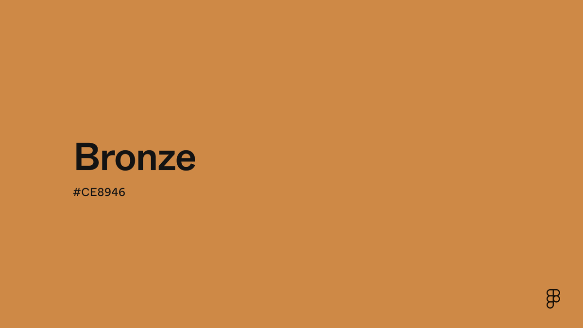 Farbe Bronze: Hex-Code, Paletten & Bedeutung | Figma