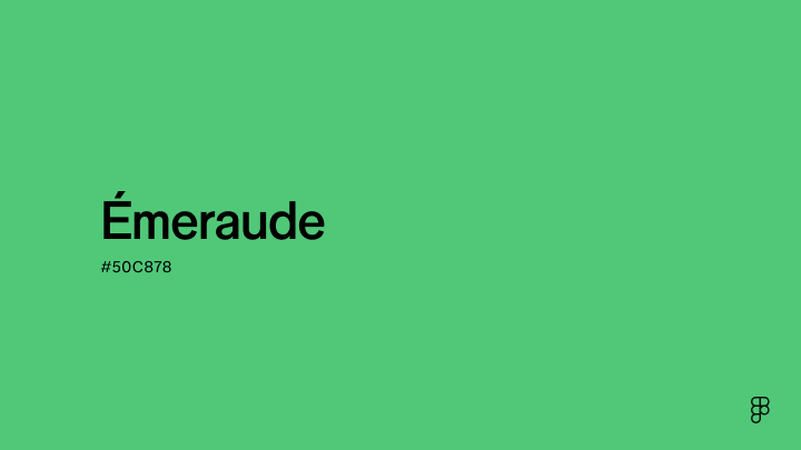 Couleur Émeraude : Code Hex, Palettes & Signification | Figma