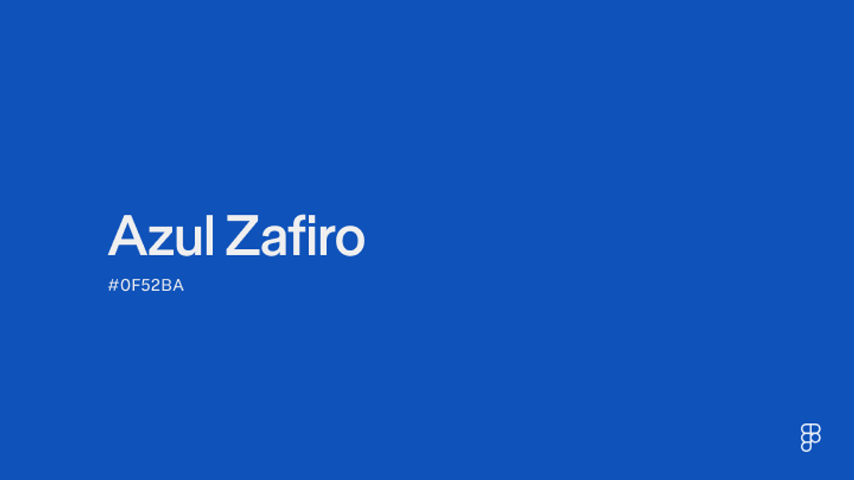 Color Azul Zafiro: Código Hex, Paletas y Significado | Figma