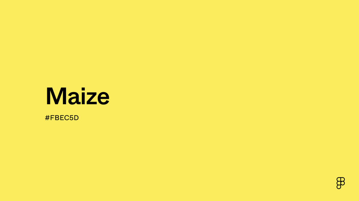 Maize Color: Hex Code, Palettes & Meaning | Figma