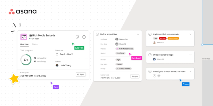 Asana and FigJam