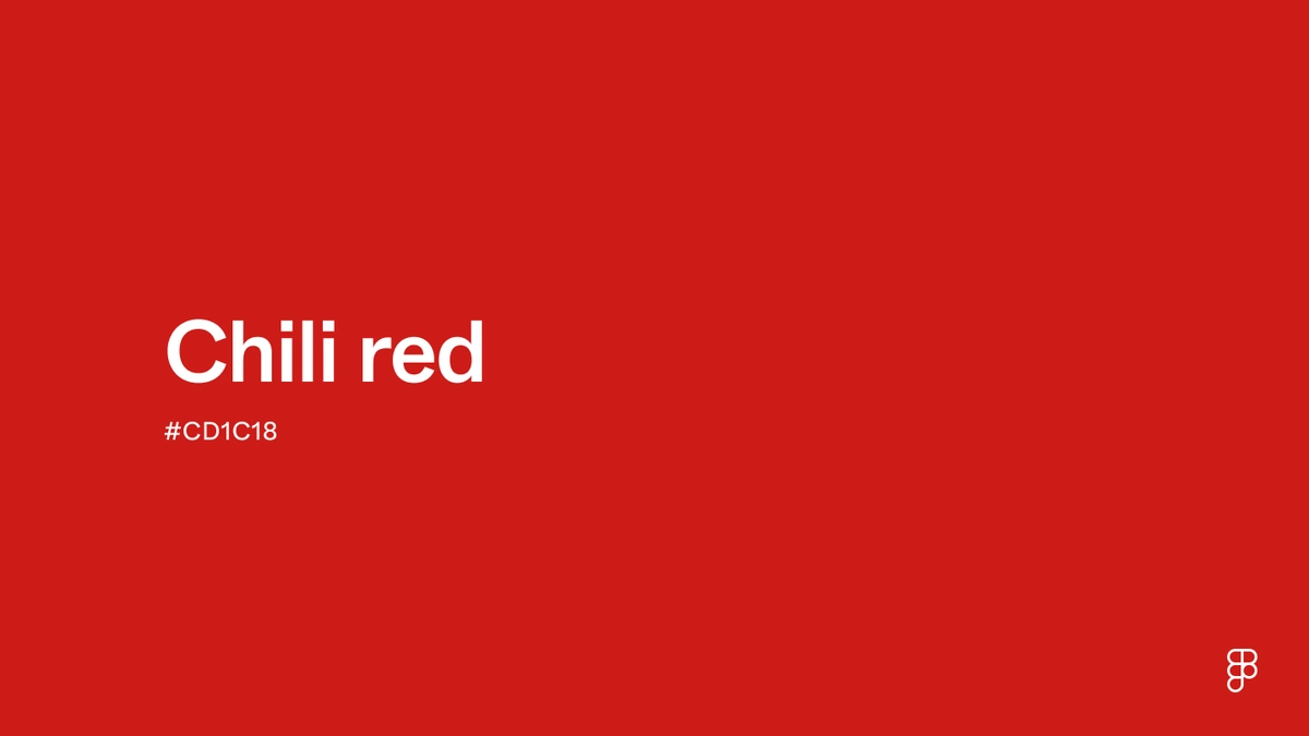 Chili Red Color: Hex Code, Palettes & Meaning | Figma